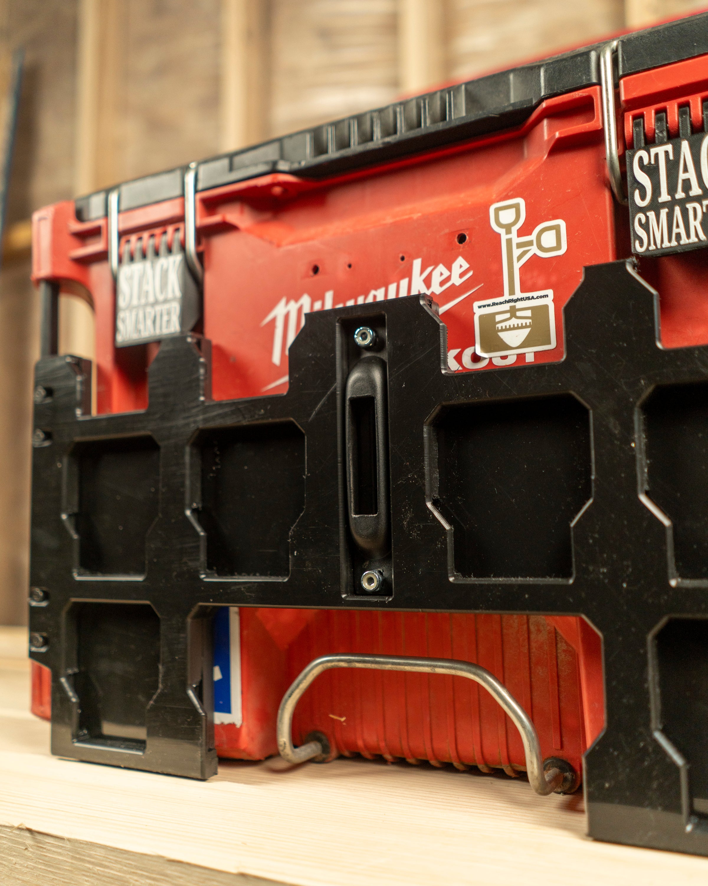 Milwaukee Packout Mounting Plate on Front or Back | Stack Smarter