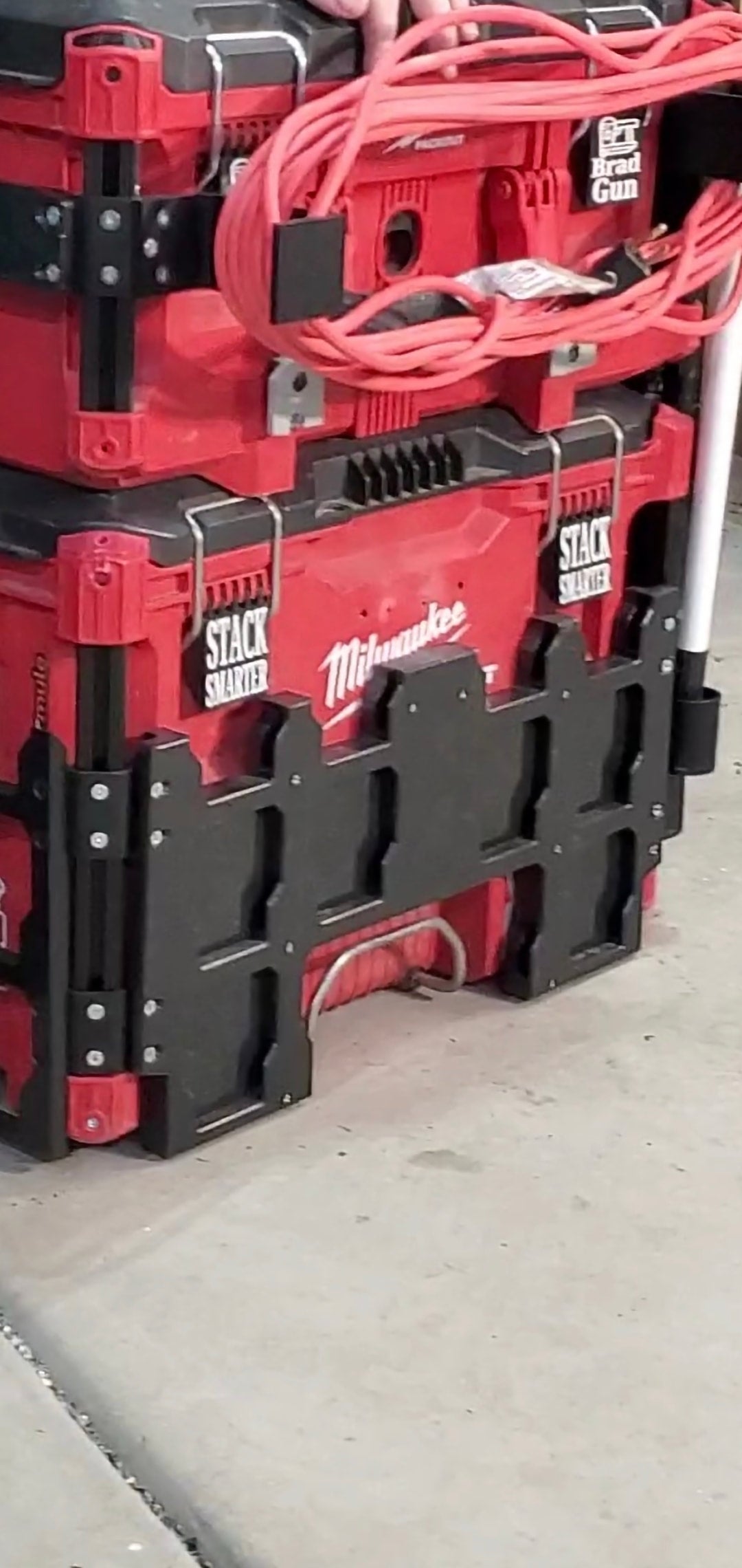 Milwaukee Packout Mounting Plate on Front or Back | Stack Smarter