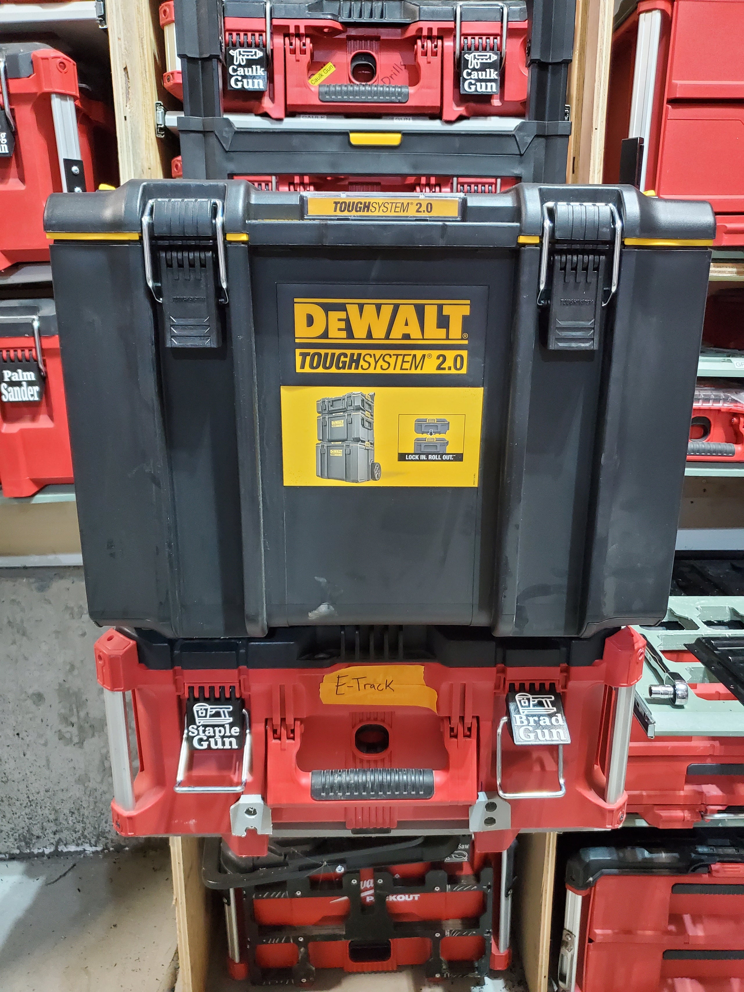 Dewalt ToughSystem 2.0 Rolling Box DS450 3rd divider | Stack Smarter