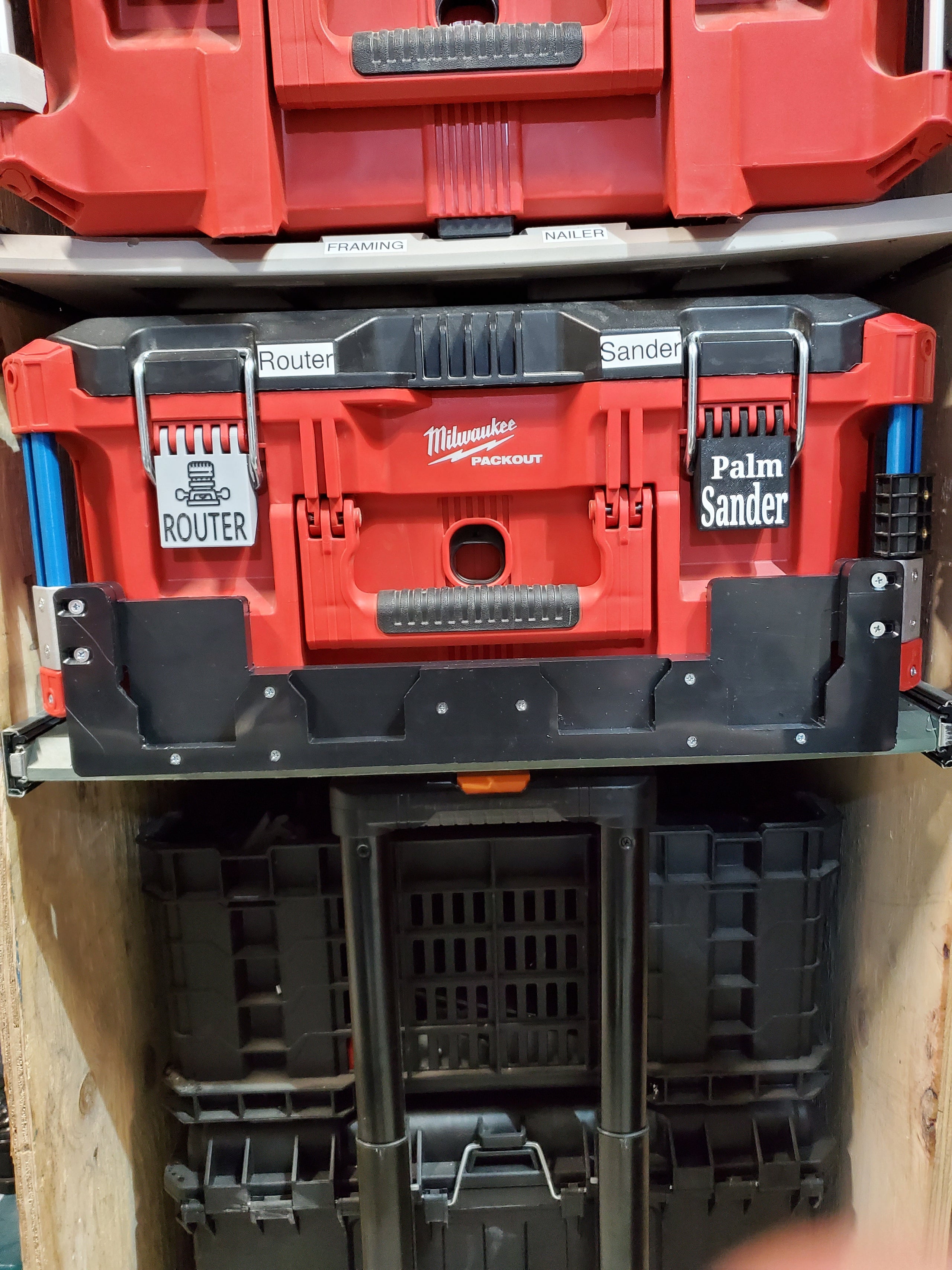 Milwaukee Packout Front Mounting Bracket Large Tool Box | Stack Smarter